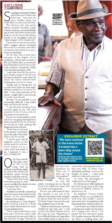 I was living a double life... working on EastEnders but skint & homeless - PressReader