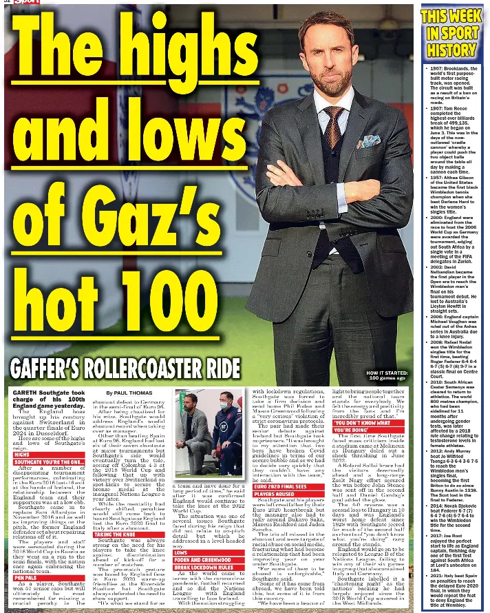 The highs and lows of Gaz’s hot 100 - PressReader
