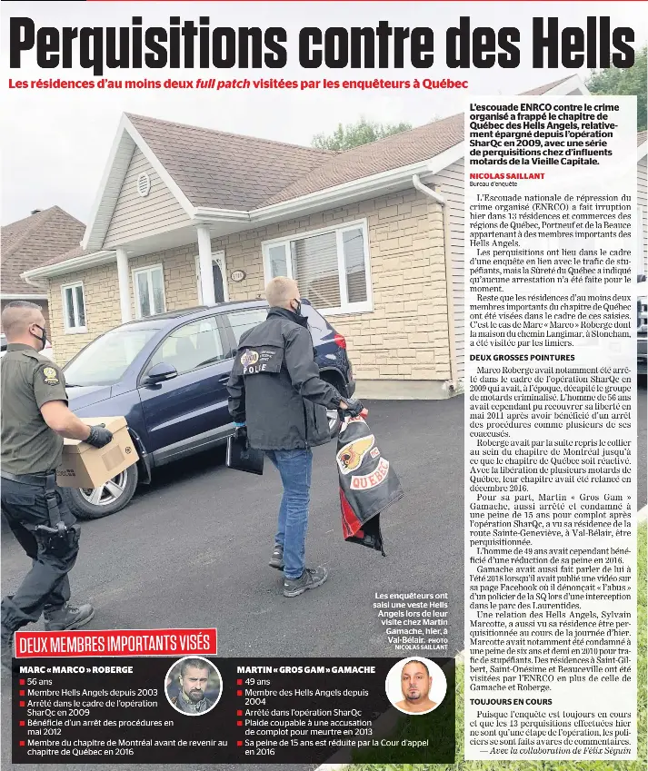 Perquisiti­ons contre des Hells - PressReader