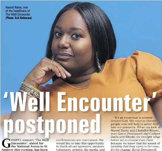 ‘Well Encounter’ postponed - PressReader