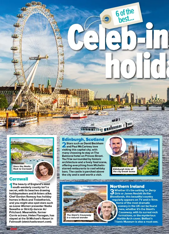 Celeb-inspired holidays - PressReader