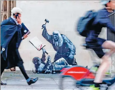 Un grafiti de Banksy fue censurado en Londres - PressReader