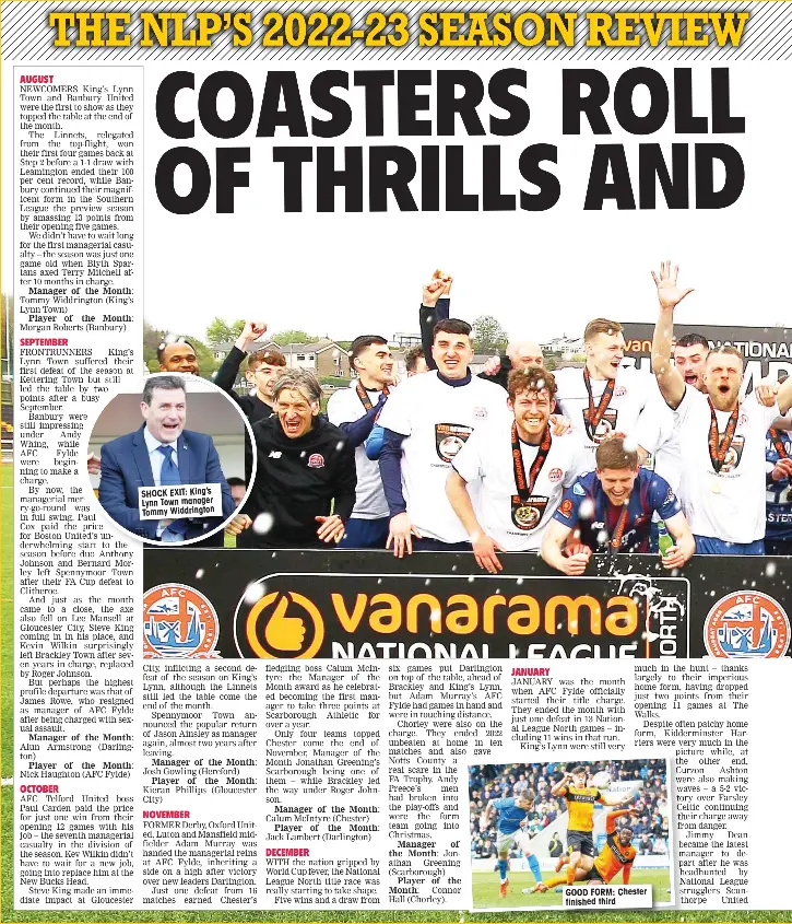 COASTERS ROLL ON AMID A SEASON OF THRILLS AND A GRIPPING FINALE - PressReader
