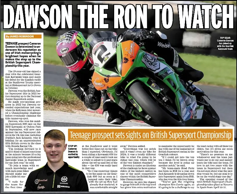 DAWSON THE RON TO WATCH - PressReader