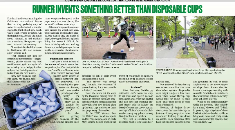 RUNNER INVENTS SOMETHING BETTER THAN DISPOSABLE CUPS - PressReader