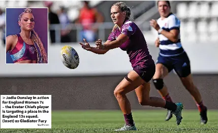 Chiefs Women’s ‘gladiator’ ready for Red Roses role - PressReader