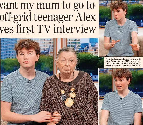 ‘I don’t want my mum to go to prison’...off-grid teenager Alex Batty gives first TV interview ...