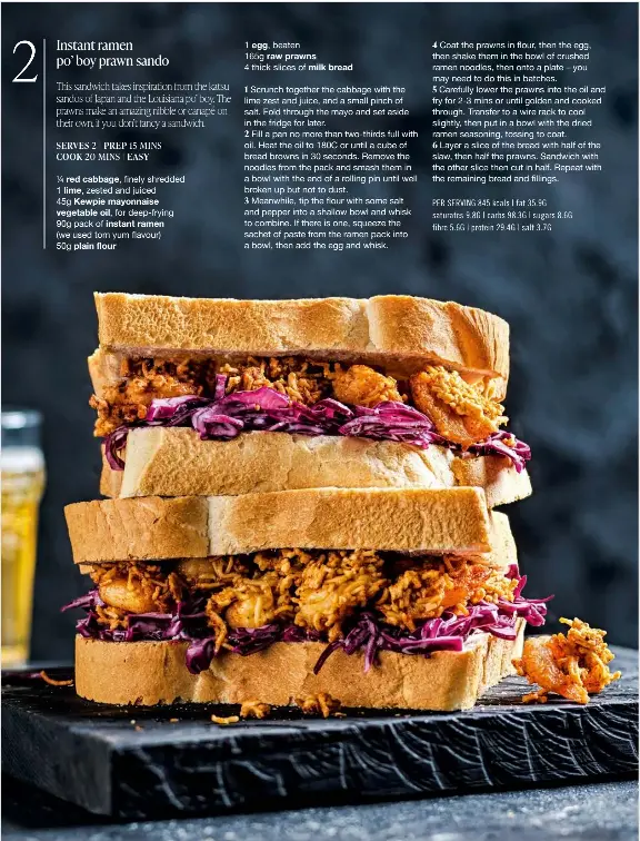 Instant ramen po’ boy prawn sando - PressReader