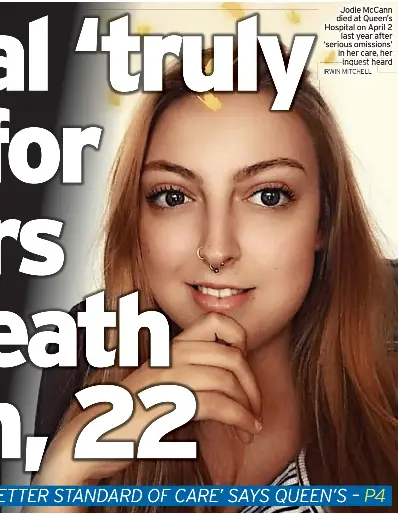 Hospital ‘truly sorry’ for blunders after death of mum, 22 - PressReader