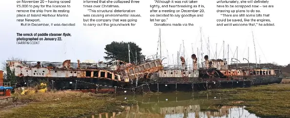 PS RYDE TO BE SCRAPPED AS PRESERVATI­ON ATTEMPT SINKS - PressReader