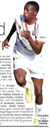 Sesinyi sets eyes on 31-goal record - PressReader