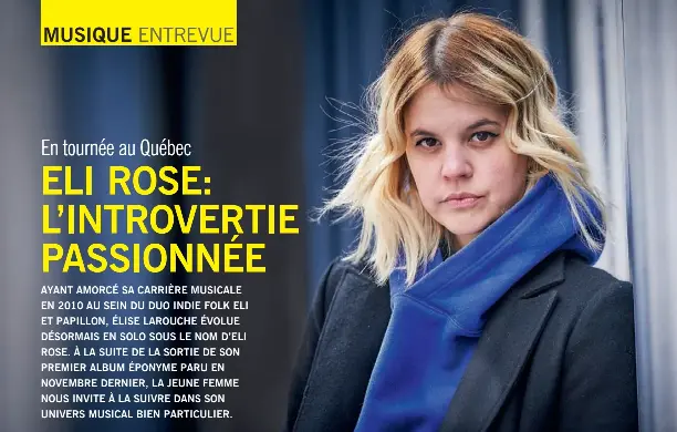 Eli Rose: l’introverti­e passionnée - PressReader