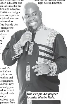 Eswatini joins African countries in One People Art Project - PressReader