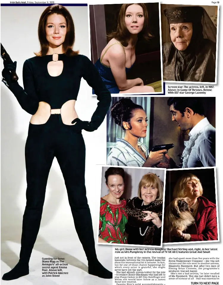 Farewell Diana, Avengers icon who became Mrs 007 - PressReader