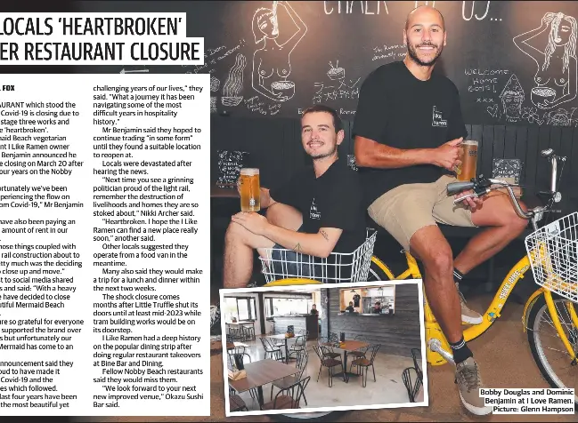 LOCALS ‘HEARTBROKE­N’ OVER RESTAURANT CLOSURE - PressReader