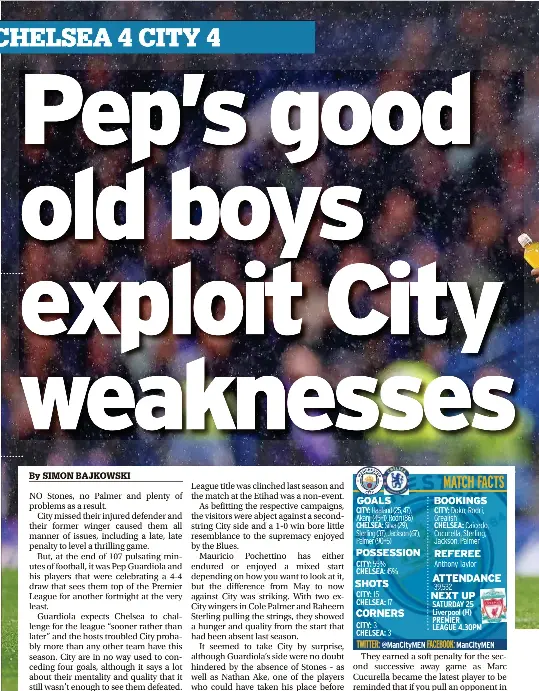 Pep’s good old boys exploit City weaknesses - PressReader