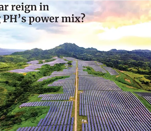 Will solar reign in altering PH’s power mix? - PressReader
