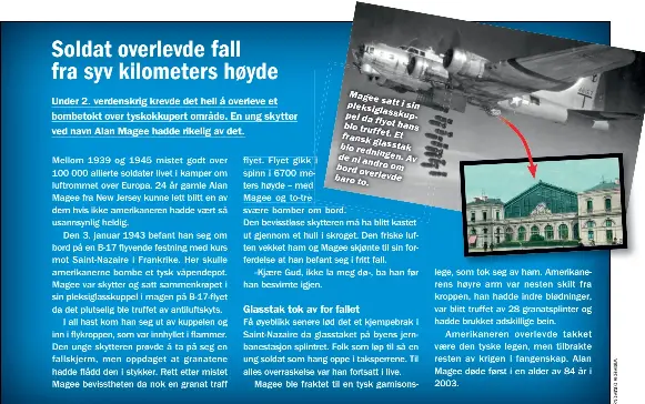 Soldat overlevde fall fra syv kilometers høyde - PressReader