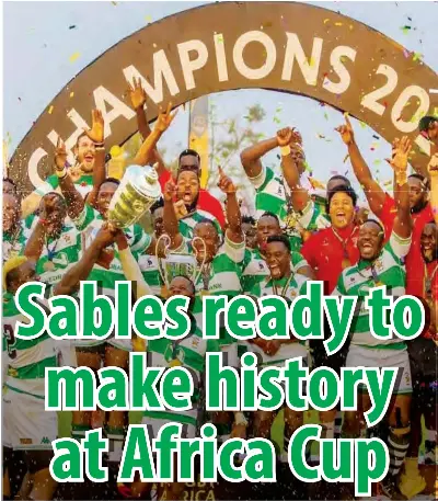 Sables ready to make history at Africa Cup - PressReader
