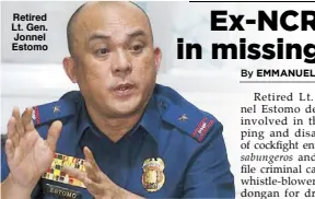 Ex-NCRPO chief denies role in missing sabungeros, eyes suit - PressReader