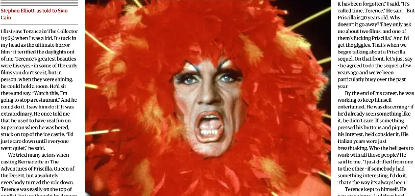 Terence Stamp remembered by Priscilla director Stephan Elliott: ‘ Those ...