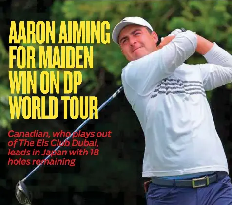 AARON AIMING FOR MAIDEN WIN ON DP WORLD TOUR - PressReader