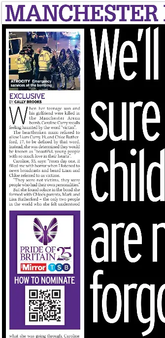 We’ll make sure our children are never forgotten - PressReader