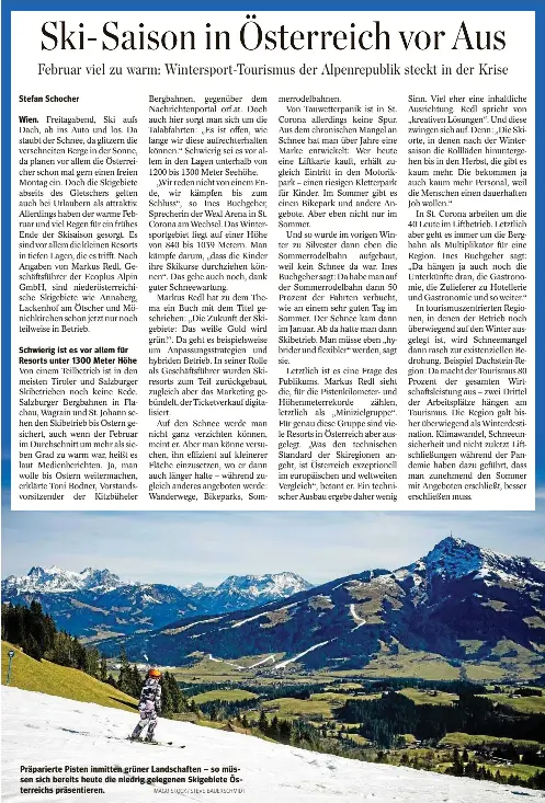 Ski- Saison in Österreich vor Aus - PressReader