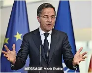 Europe Putin’s next target, warns Rutte - PressReader