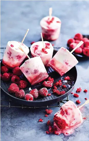 RASPBERRY RIPPLE YOGURT POPS - PressReader
