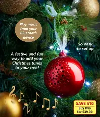 Christmas Bauble Speaker – your tree will play your festive music ...