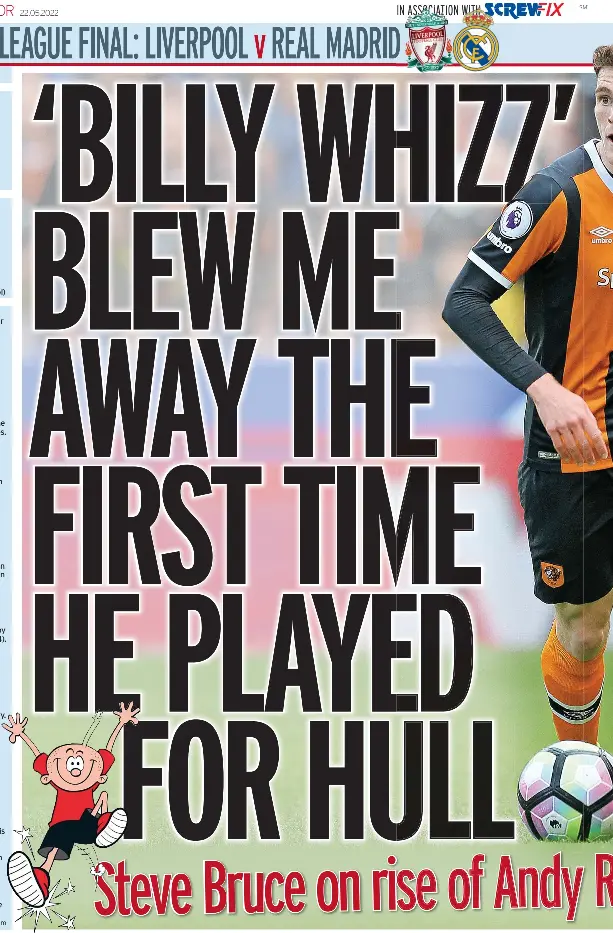 ‘BILLY WHIZZ’ BLEW ME AWAY THE FIRST TIME HE PLAYED FOR HULL - PressReader
