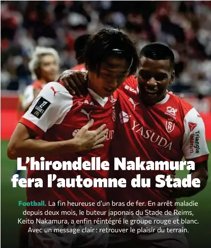 L’hirondelle Nakamura fera l’automne du Stade - PressReader