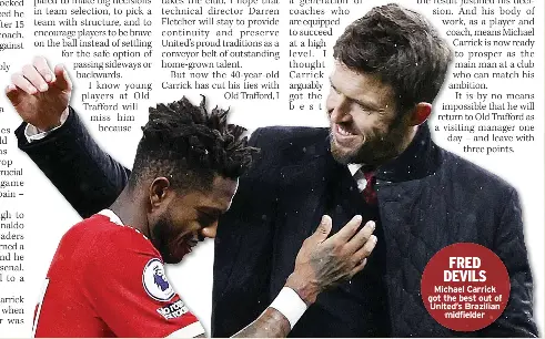 Bold and exciting: Carrick has proved he’s got what it takes to be a ...