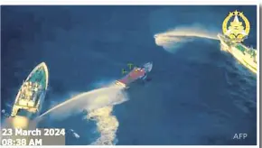 NO LETUP IN CHINESE WATER CANNON ATTACKS - PressReader