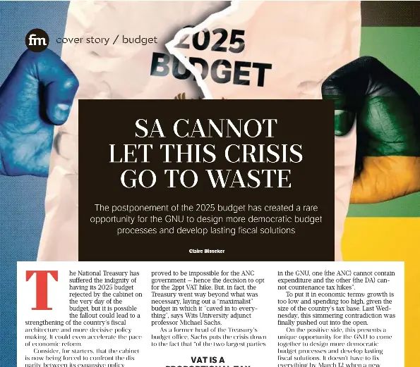 SA CANNOT LET THIS CRISIS GO TO WASTE - PressReader
