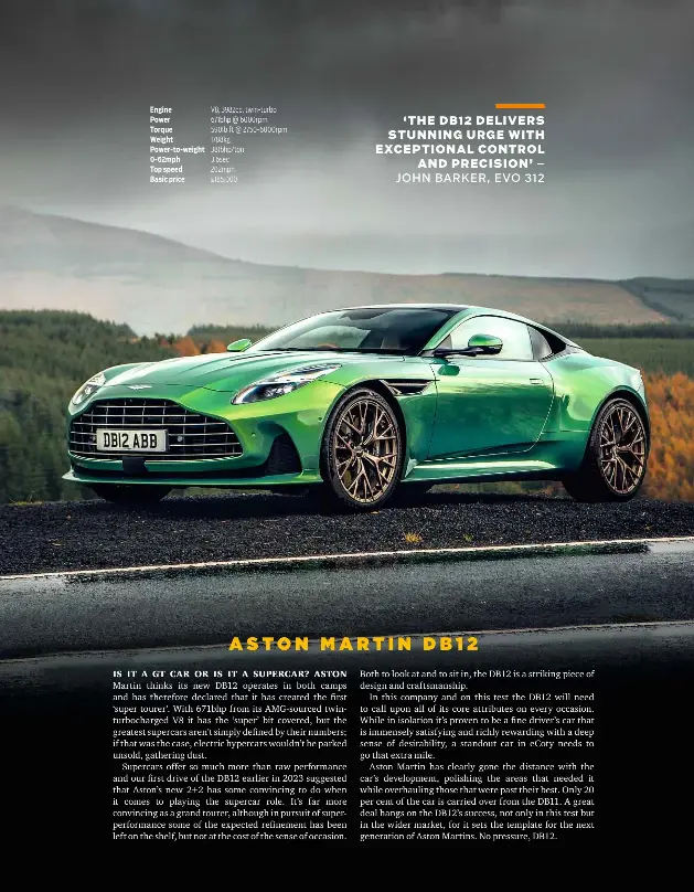 ASTON MARTIN DB12 - PressReader