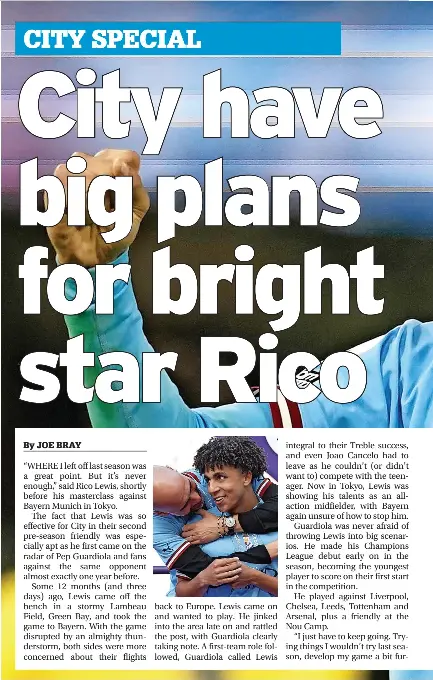 City have big plans for bright star Rico - PressReader
