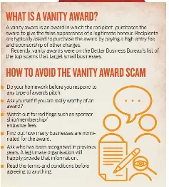 WHAT IS A VANITY AWARD? - PressReader