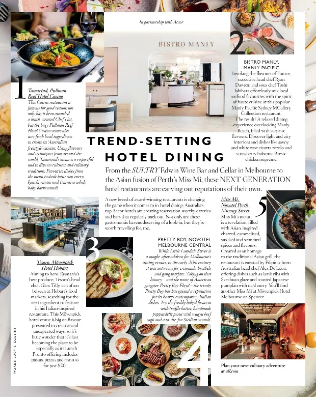 TREND-SETTING HOTEL DINING - PressReader