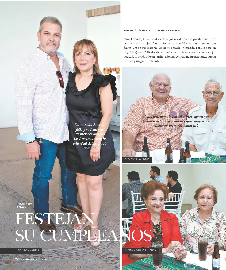 Felicitan a Rodolfo por su cumpleaños - PressReader