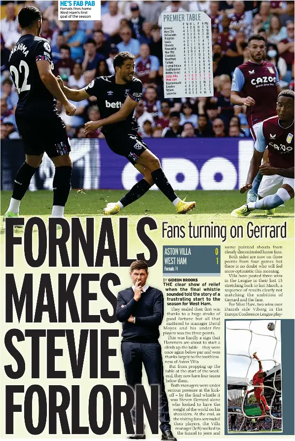 FORNALS MAKES STEVIE FORLORN - PressReader