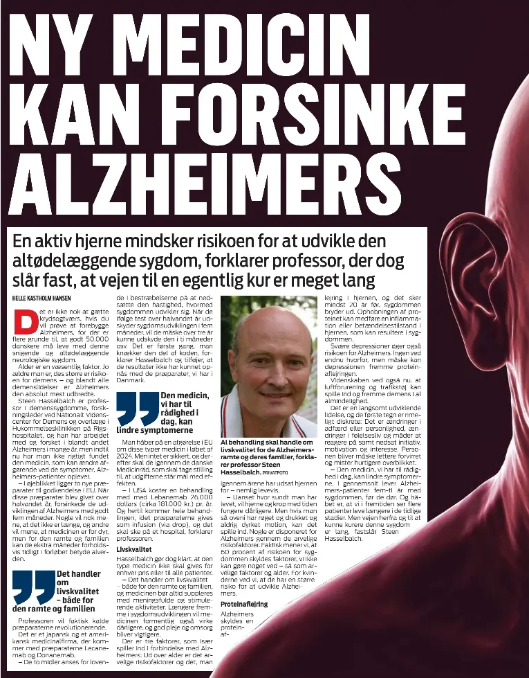 NY MEDICIN KAN FORSINKE ALZHEIMERS - PressReader