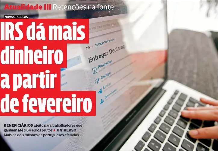 IRS dá mais dinheiro a partir de fevereiro - PressReader