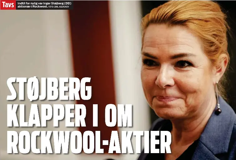 STØJBERG KLAPPER I OM ROCKWOOL-AKTIER - PressReader