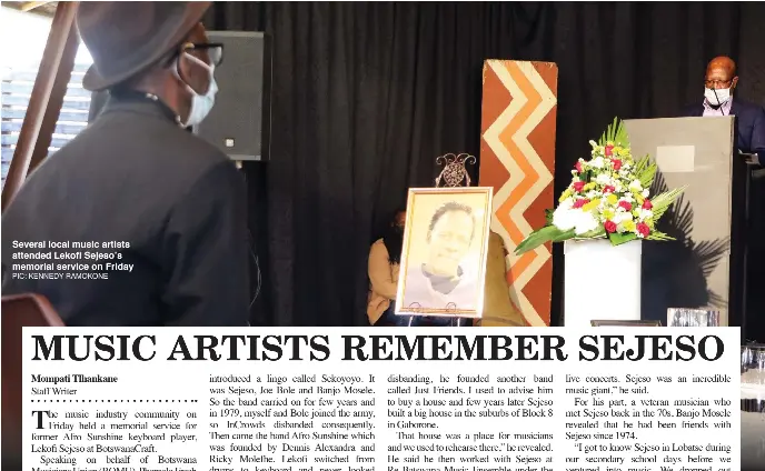 MUSIC ARTISTS REMEMBER SEJESO - PressReader