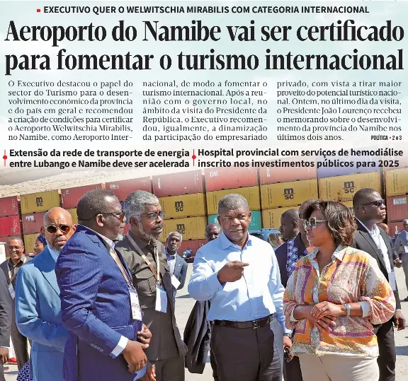Aeroporto do Namibe vai ser certificad­o para fomentar o turismo internacio­nal - PressReader