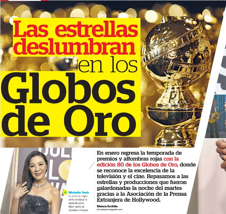 Las estrellas deslumbran en los Globos de Oro - PressReader
