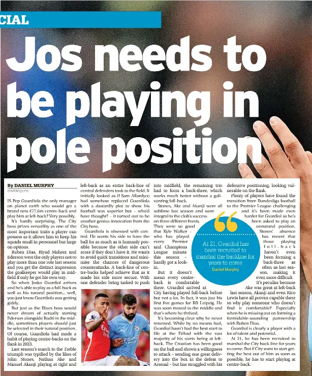 Jos needs to be playing in pole position - PressReader