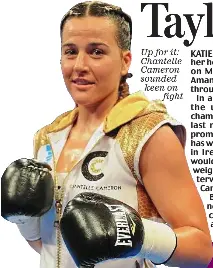 Taylor-made replacemen­t fight? - PressReader